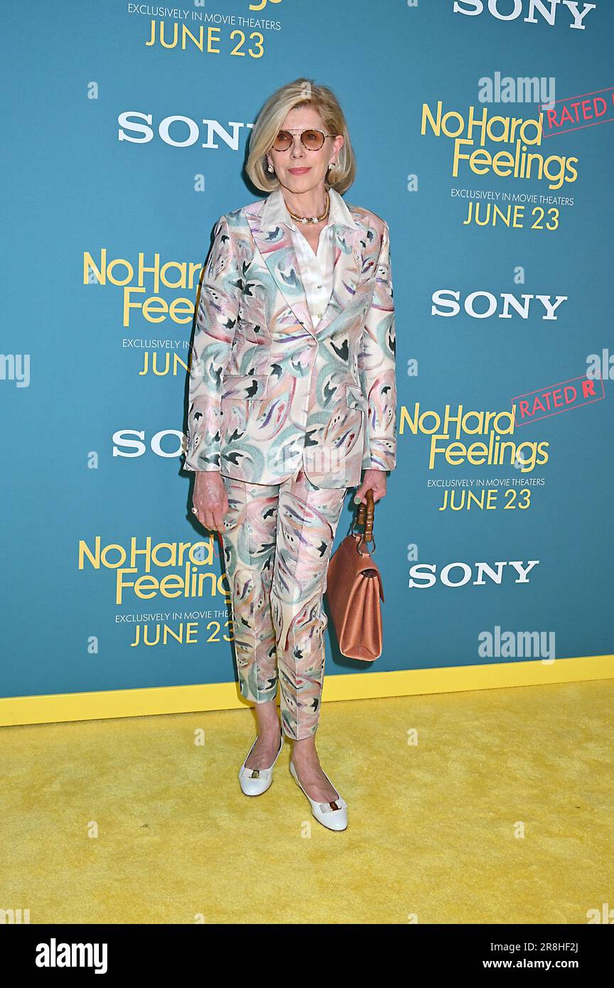 Christine Baranski attends The US Premiere of "No Hard Feelings" at AMC ...