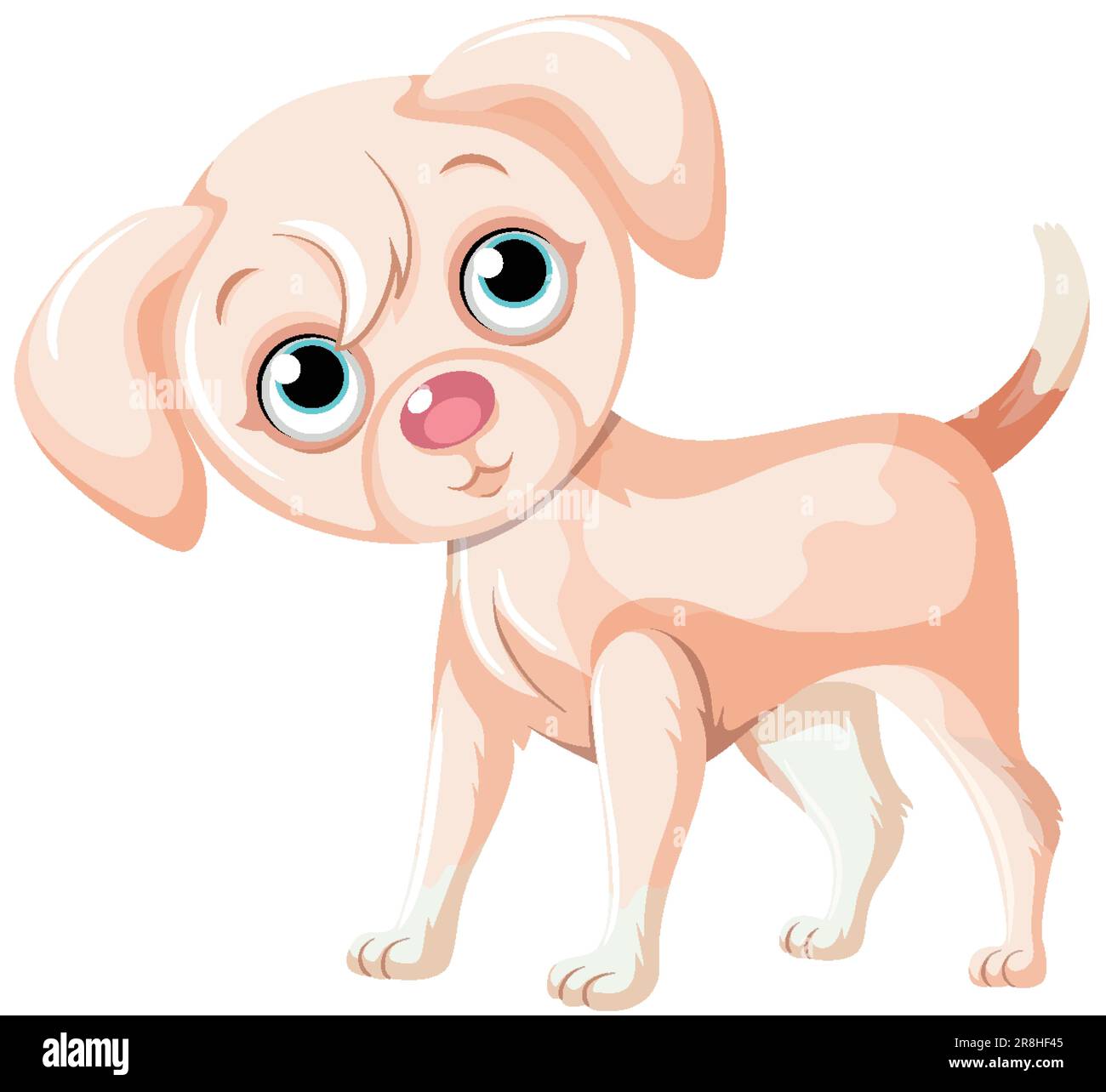 Cute dog cartoon character illustration Stock Vector Image & Art - Alamy