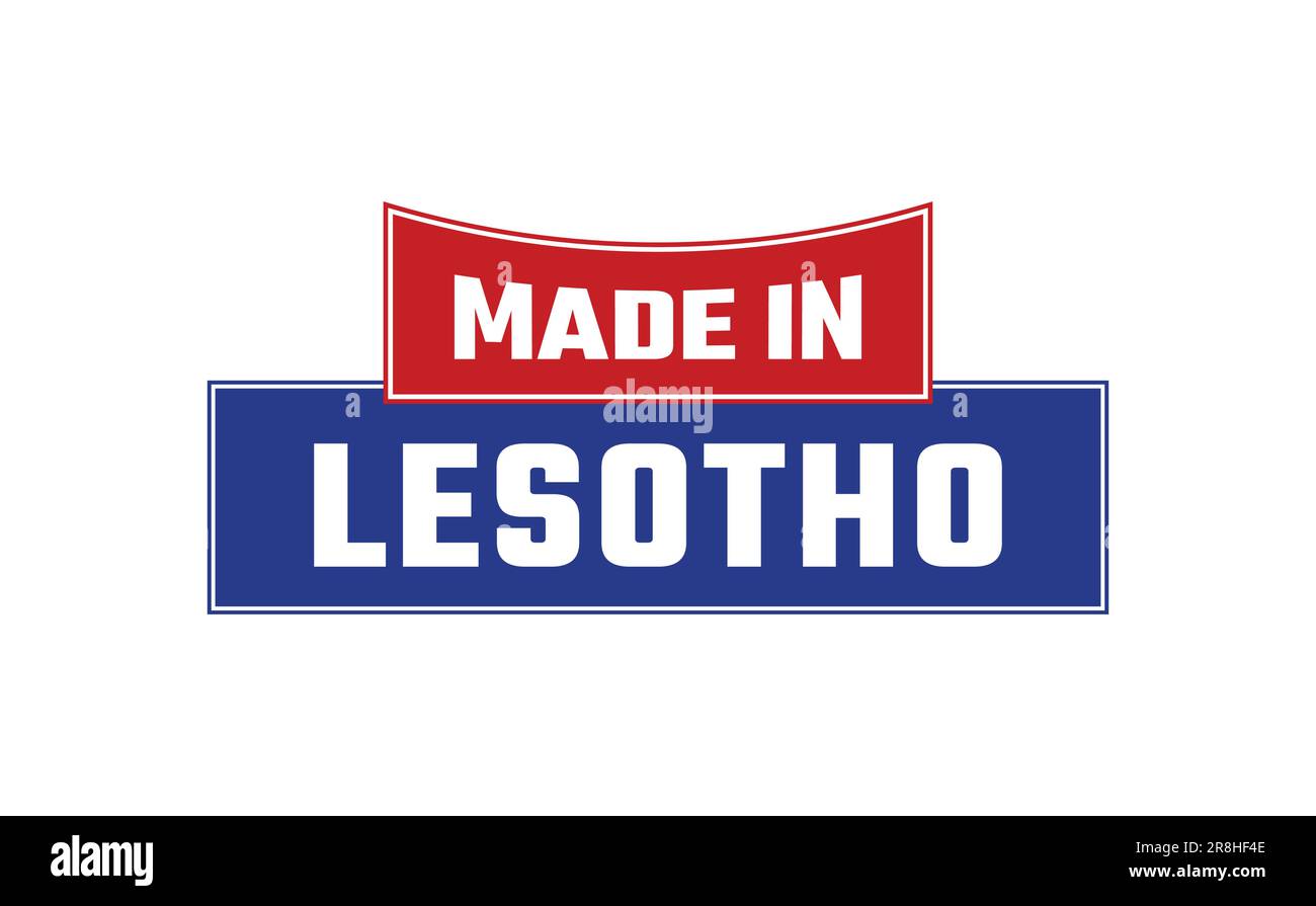 Made In Lesotho Seal Vector Stock Vector Image & Art - Alamy