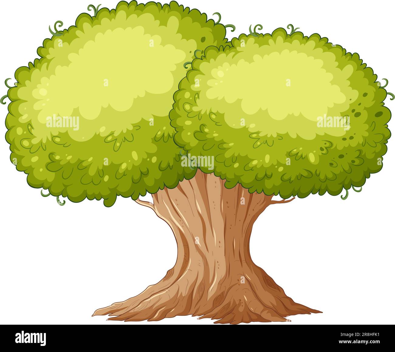 Isolated simple tree cartoon illustration Stock Vector Image & Art - Alamy
