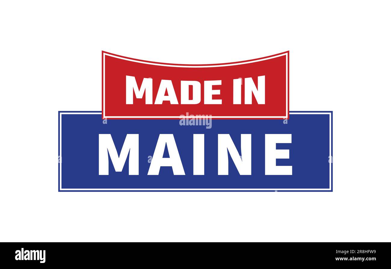 Made In Maine Seal Vector Stock Vector Image & Art - Alamy
