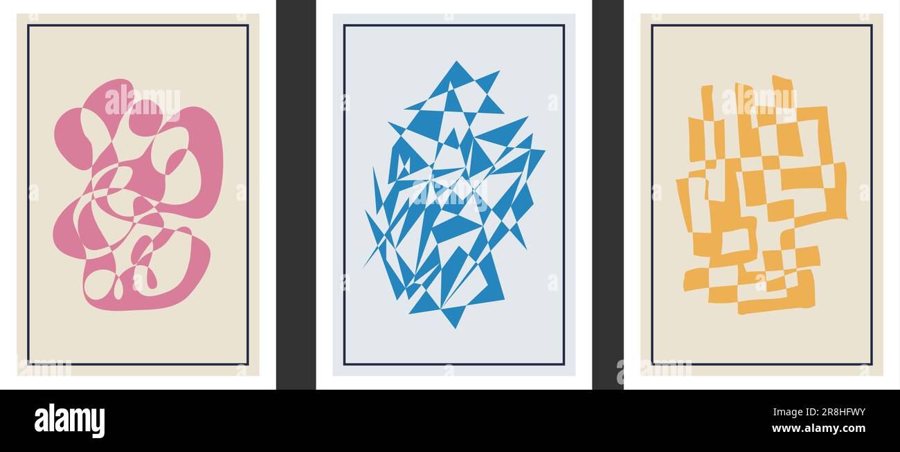 Artistic composition for interior design, prints, postcards, posters ...