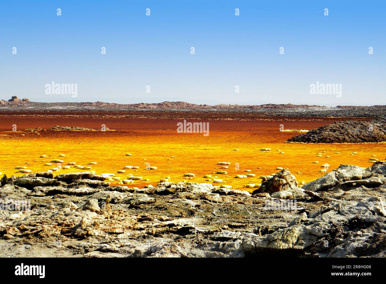 Volcanic Formations Dallol. Danakil. Ethiopia Stock Photo - Alamy