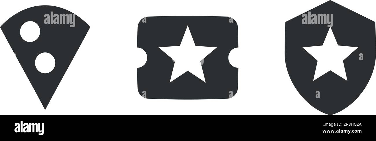 Set Of 3 Icons Maps Creative Business Solutions Icon Set Outline Isolated Signs Linear Icons