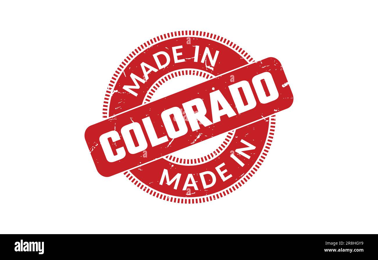Made In Colorado Rubber Stamp Stock Vector Image & Art - Alamy