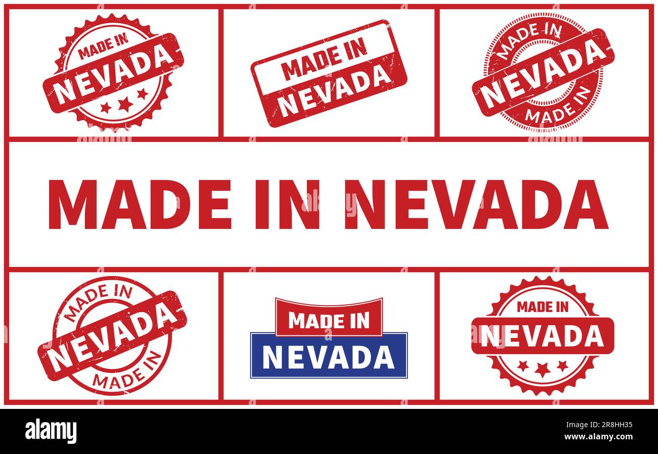 Nevada stamp vector vectors hi-res stock photography and images - Alamy