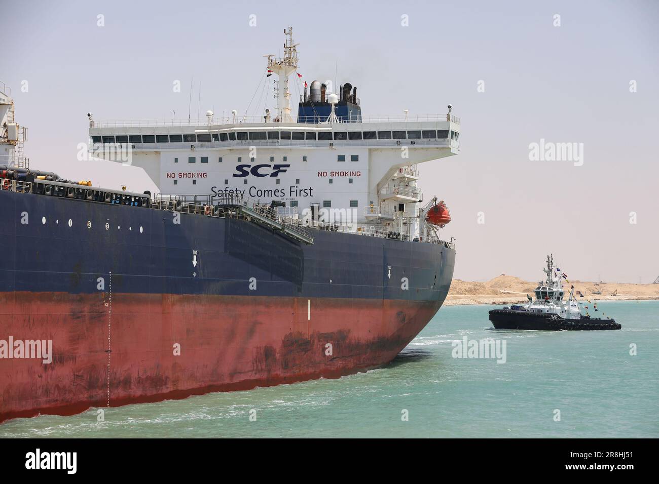 Suez, Egypt. 21st June, 2023. A ship sails on Suez Canal in Suez ...