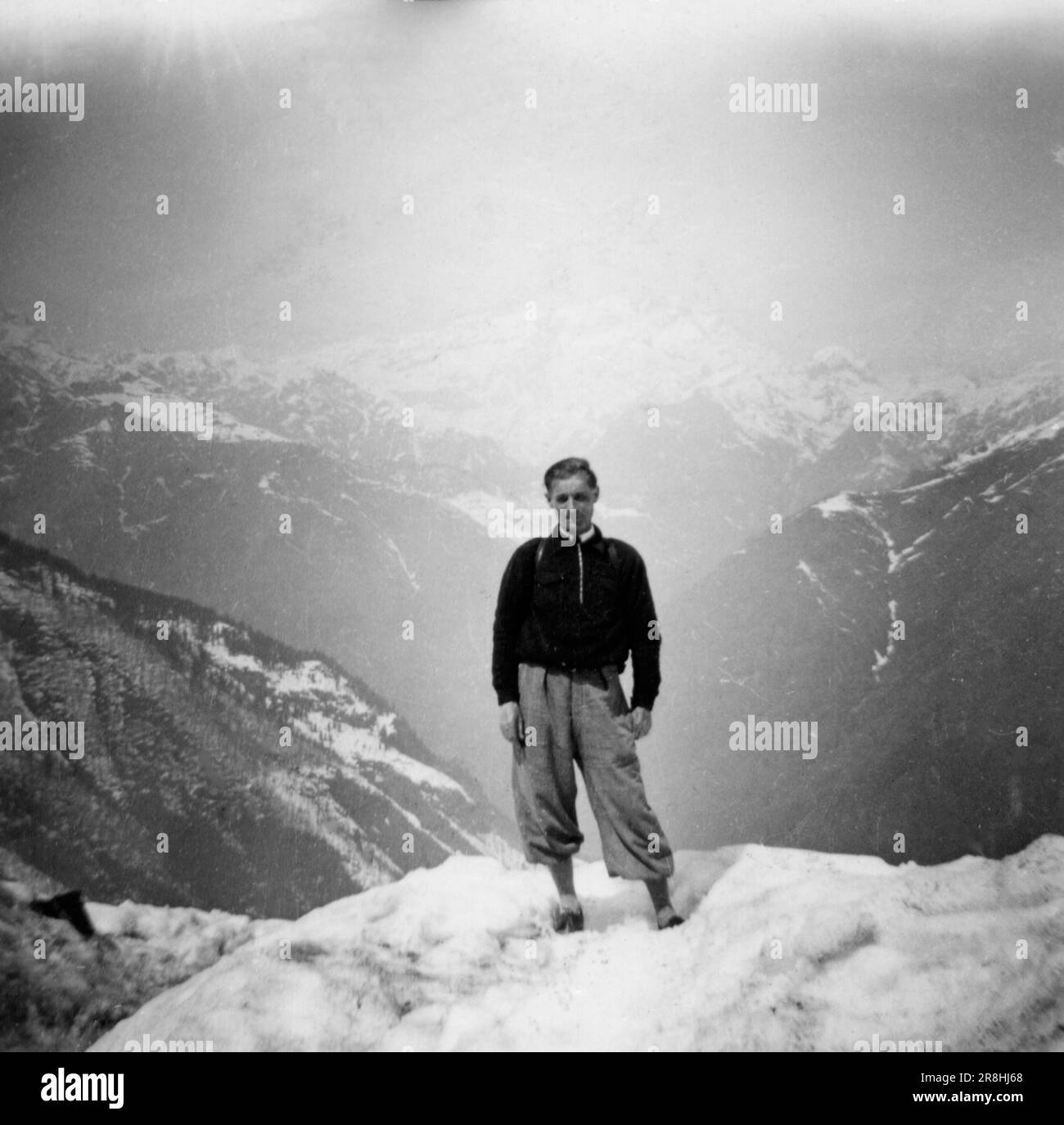 Horizontal mountain portrait Black and White Stock Photos & Images - Alamy