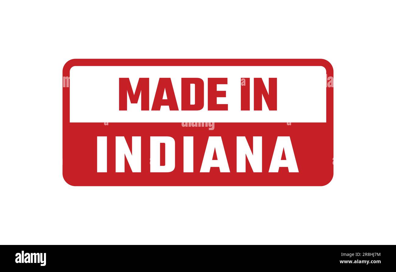 Made In Indiana Rubber Stamp Stock Vector Image & Art - Alamy
