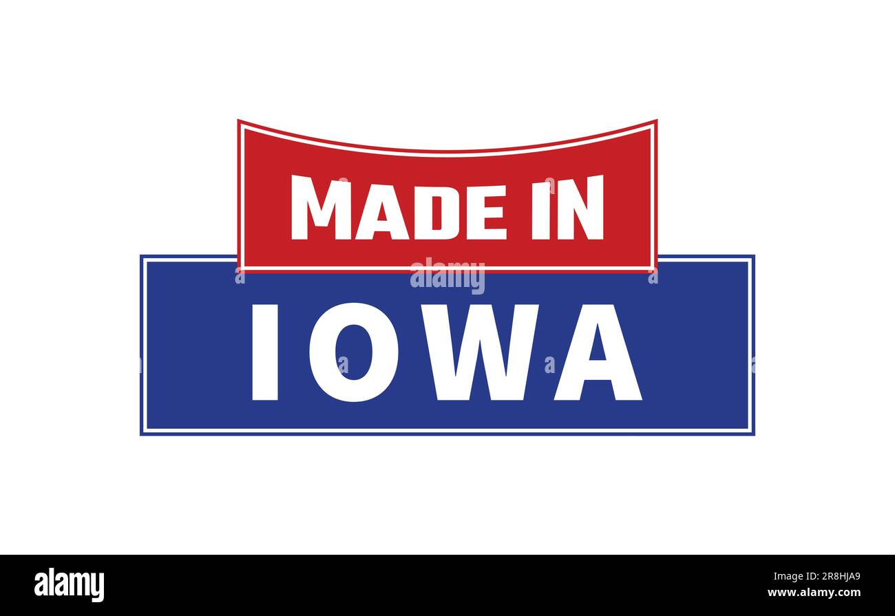 Made In Iowa Seal Vector Stock Vector Image & Art - Alamy