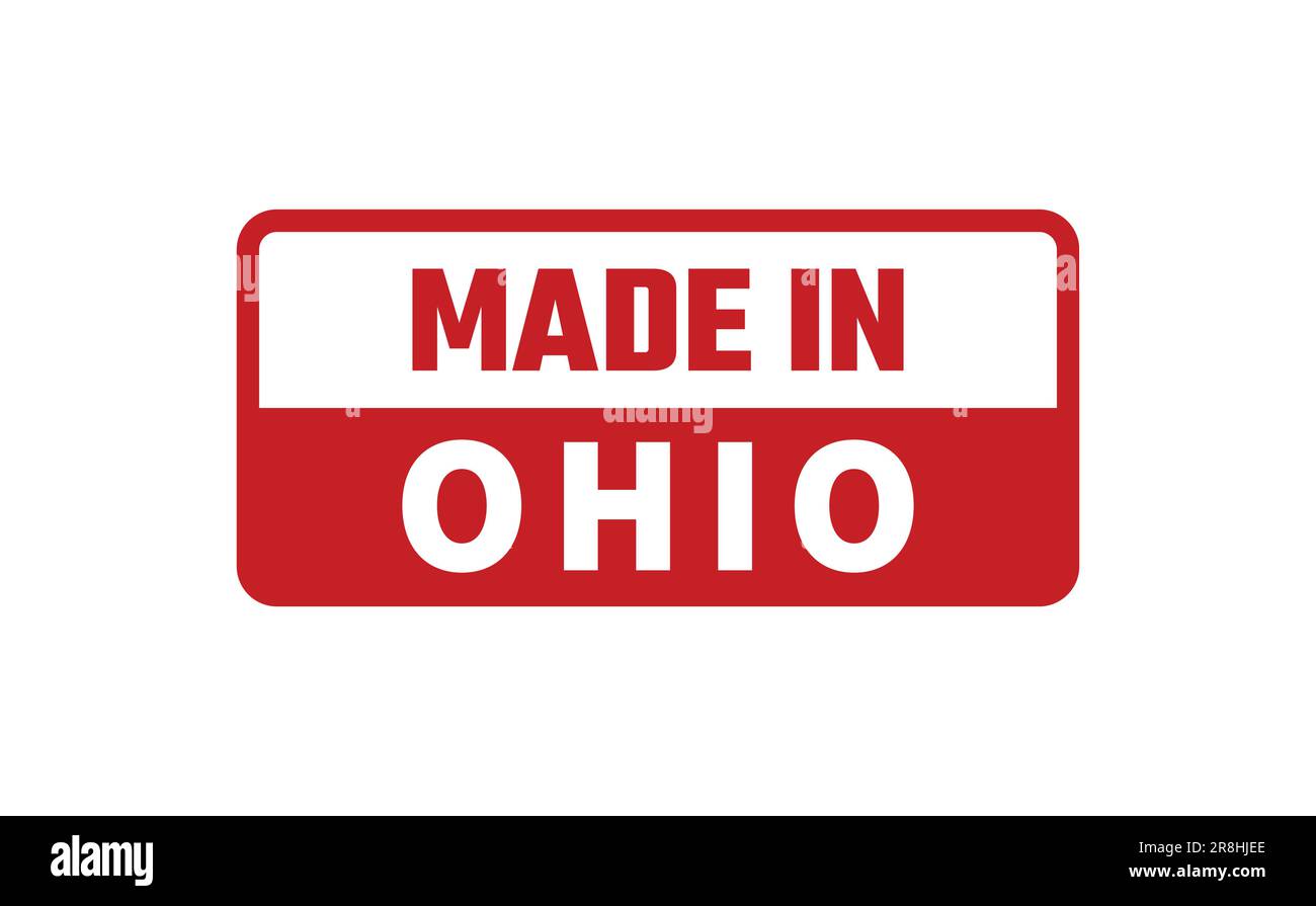 Made In Ohio Rubber Stamp Stock Vector Image & Art - Alamy