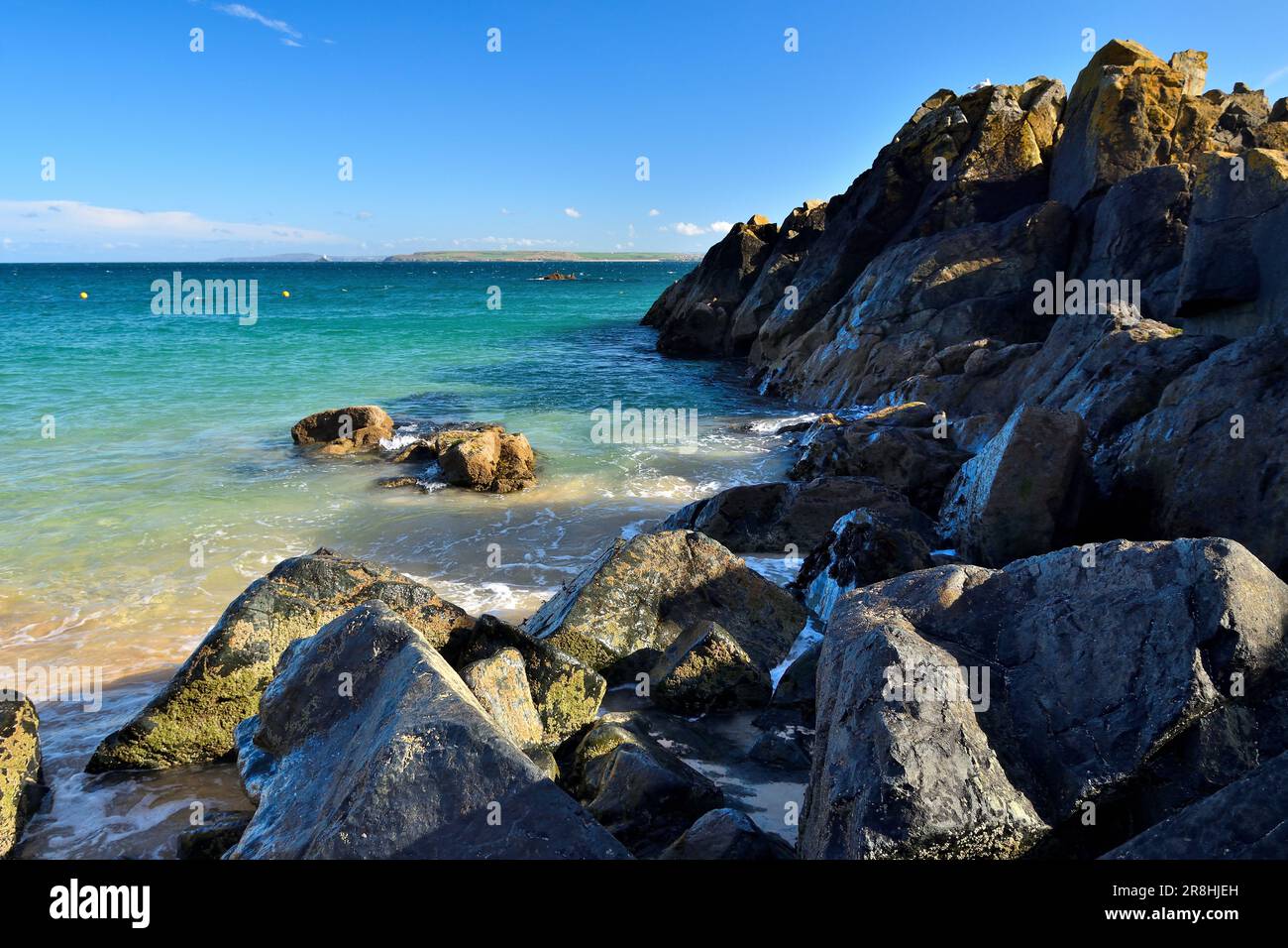 Sunny St Ives in October Stock Photo - Alamy