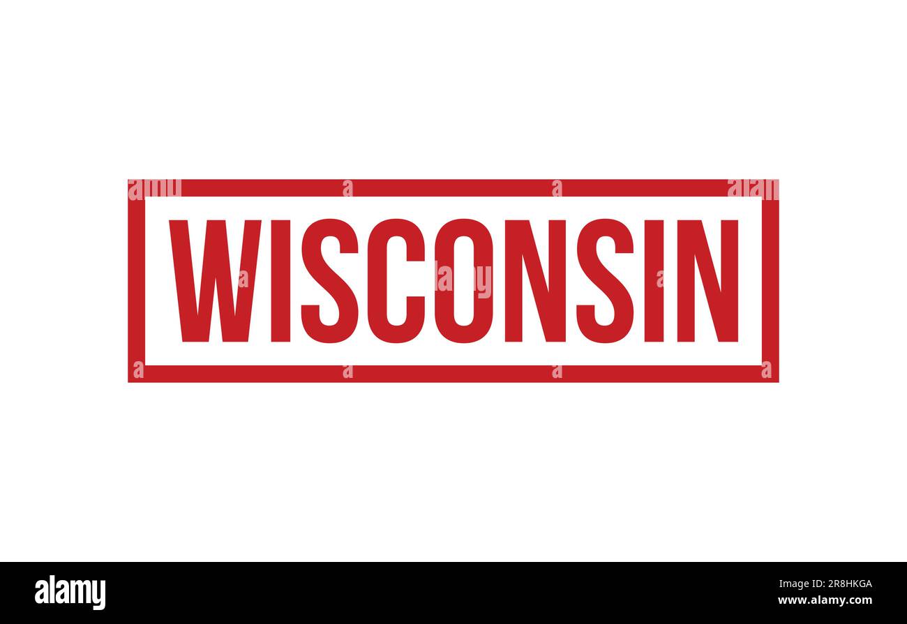 Wisconsin Rubber Stamp Seal Vector Stock Vector Image & Art - Alamy