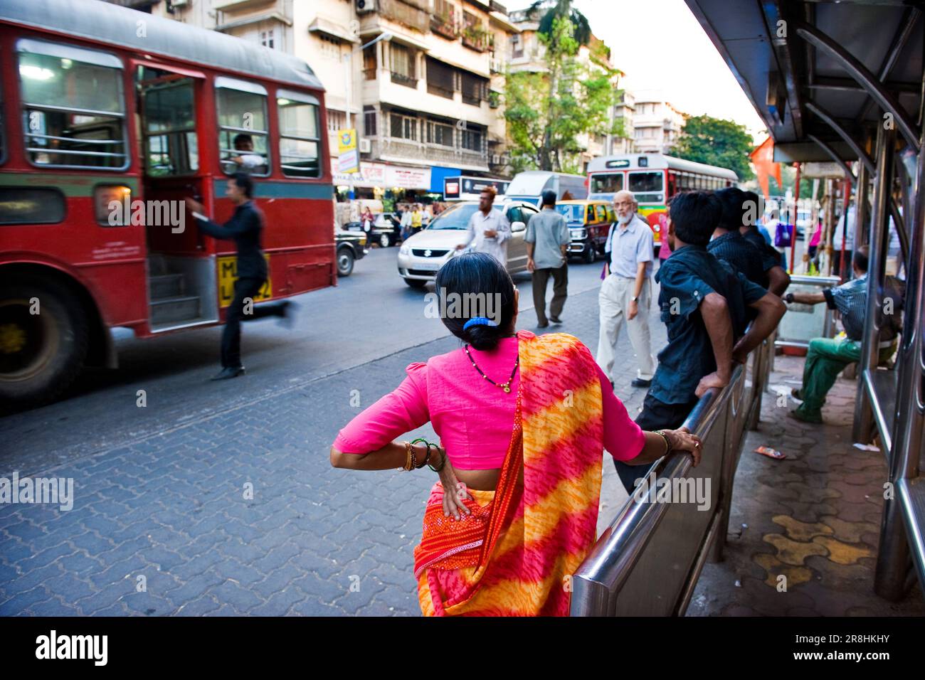 Bus Station. Mumbai. India Stock Photo - Alamy