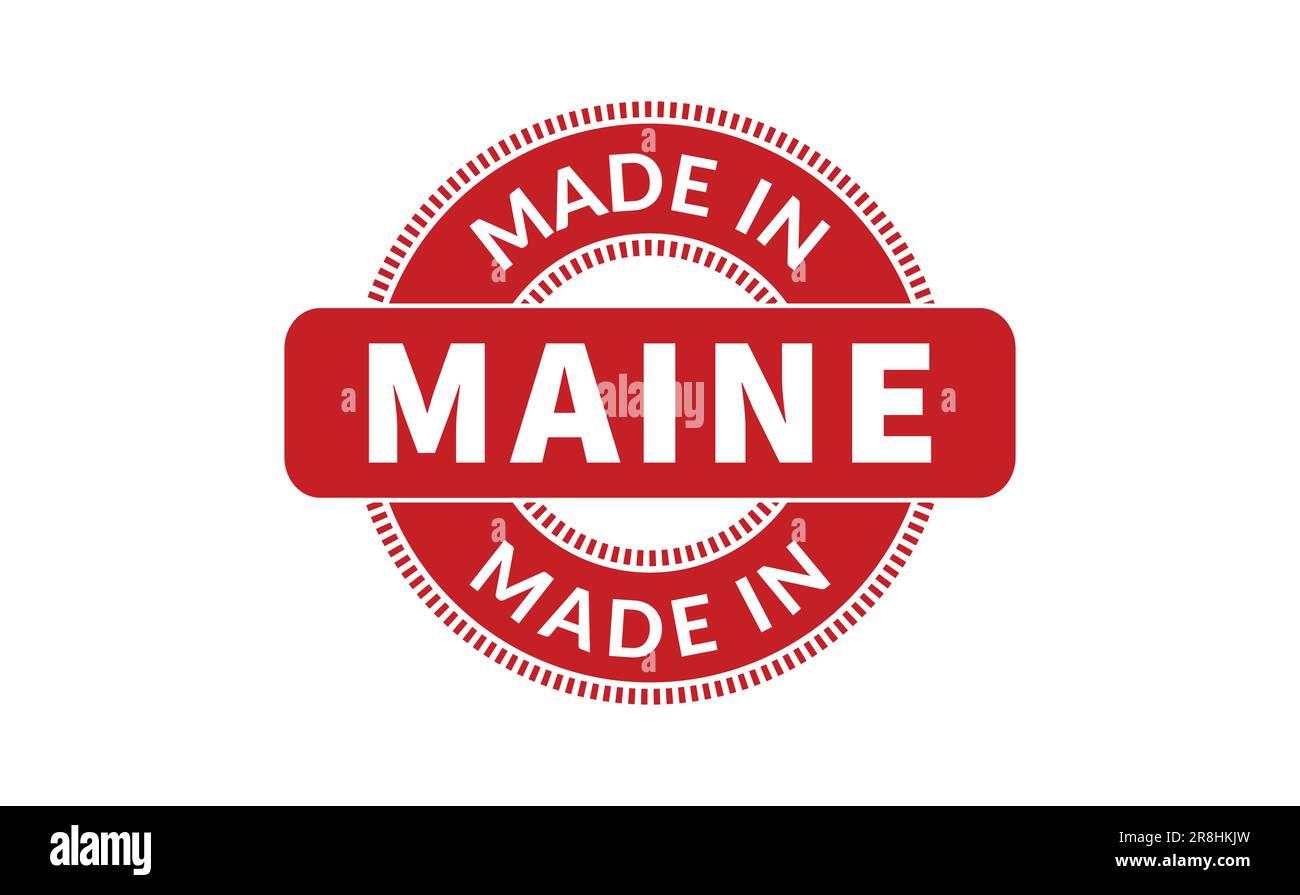 Made In Maine Rubber Stamp Stock Vector Image & Art - Alamy