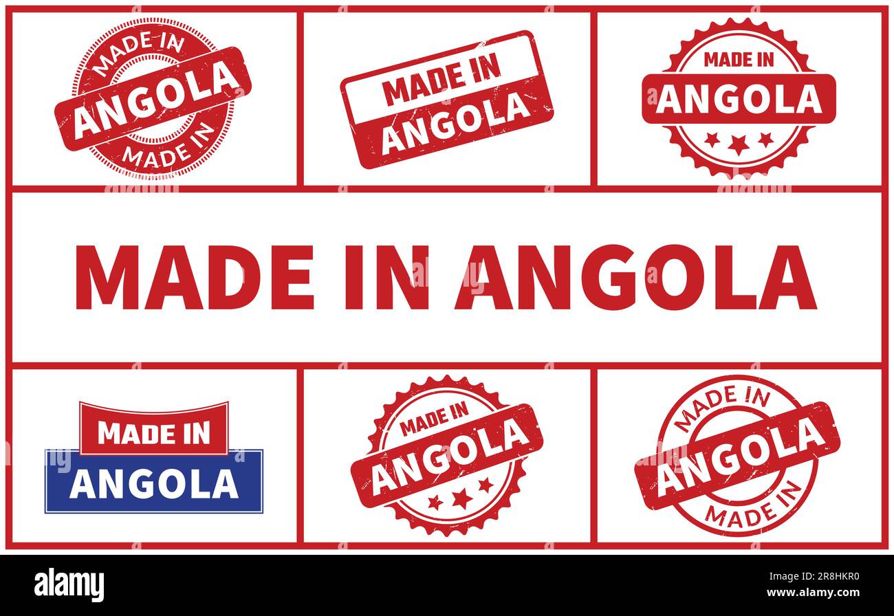 Made in angola sticker hi-res stock photography and images - Alamy