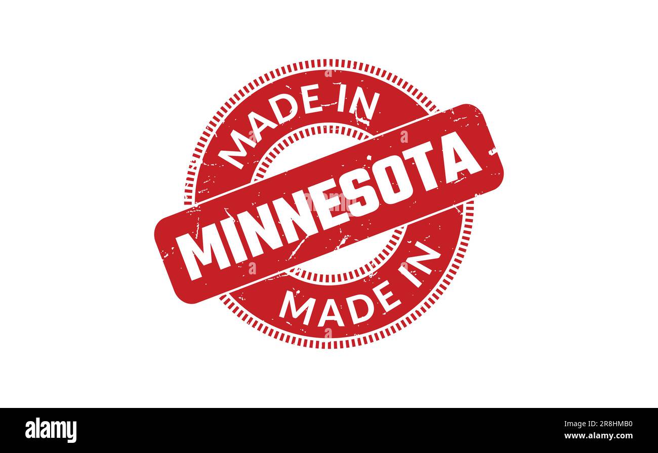 Made In Minnesota Rubber Stamp Stock Vector Image & Art - Alamy