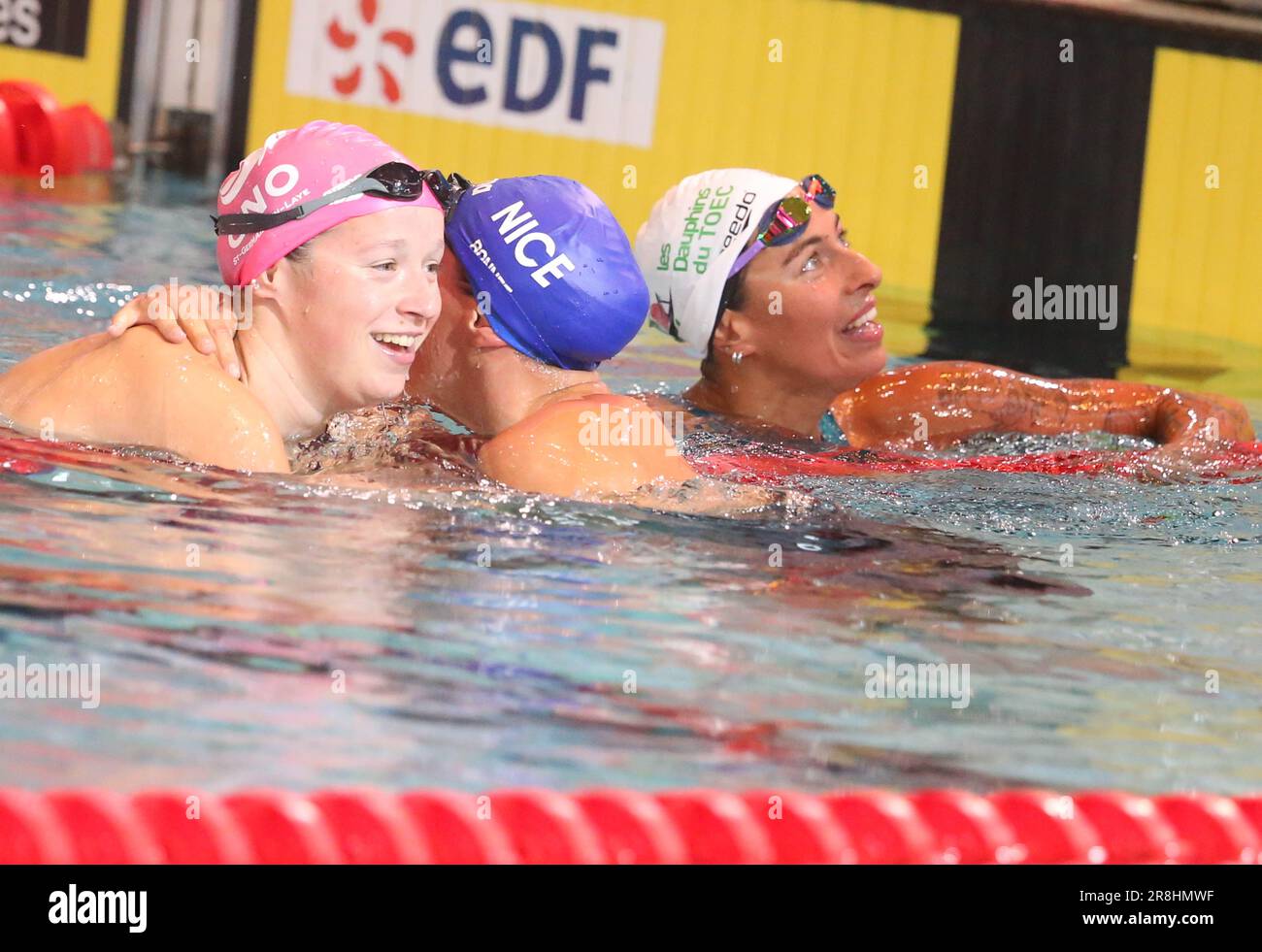 Justine Delmas 2nd place, Fantine Lesaffre 3rd place, Charlotte Bonnet ...