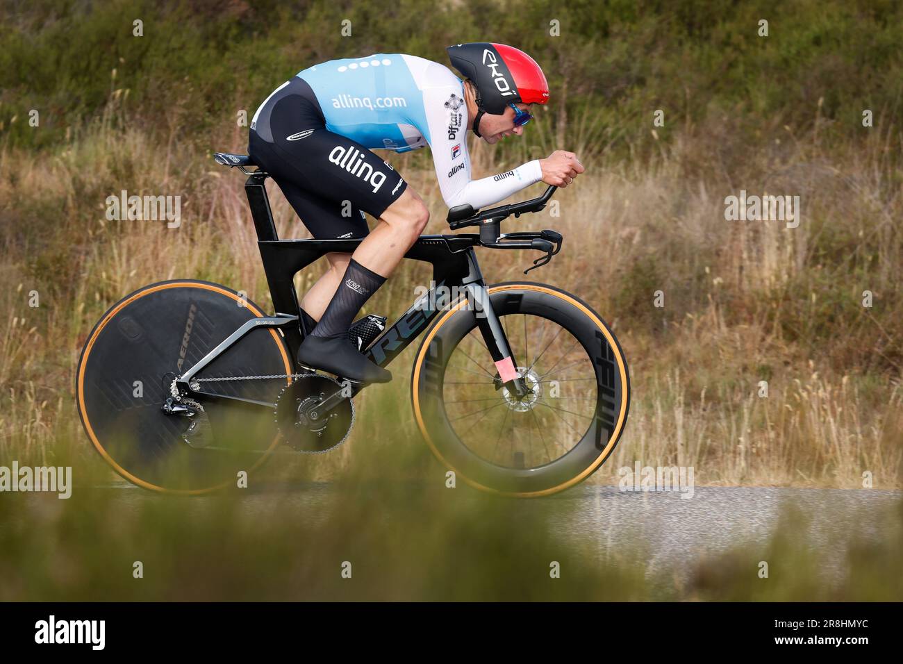 ELSPEET - Cyclist Marien Bogerd during the Dutch time trial ...