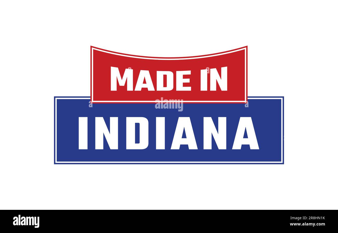 Made In Indiana Seal Vector Stock Vector Image & Art - Alamy