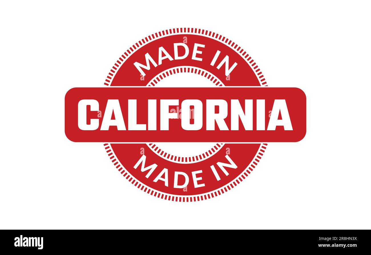 Made In California Rubber Stamp Stock Vector Image & Art - Alamy