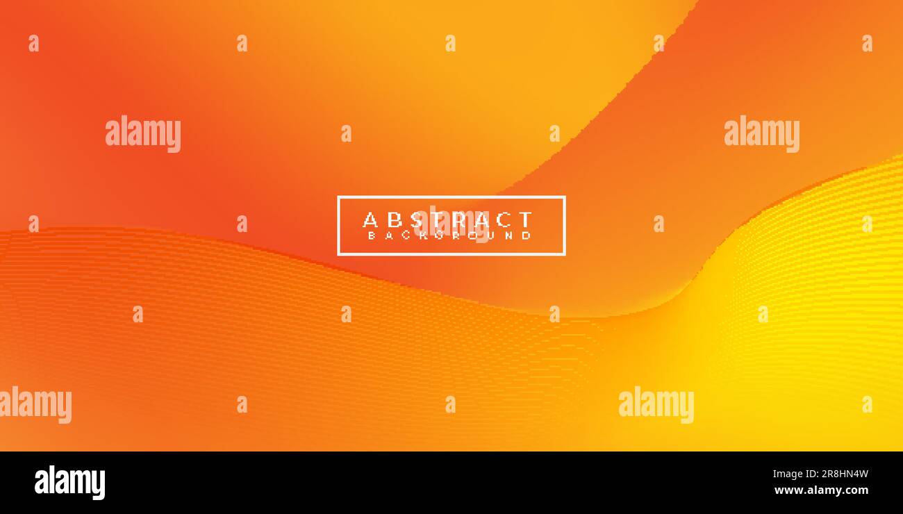orange wavy gradient background design. vector illustration Stock ...