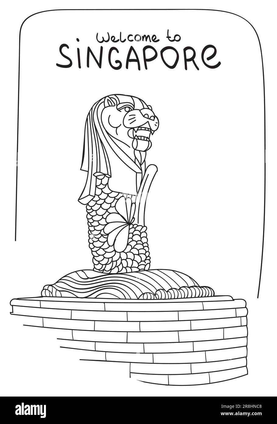 Singapore esplanade marina bay Stock Vector Images - Alamy