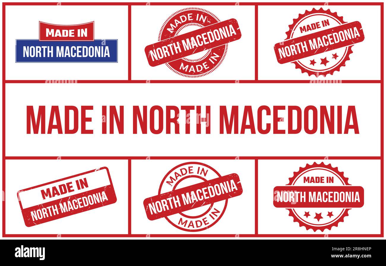 North macedonia stamp Stock Vector Images - Alamy