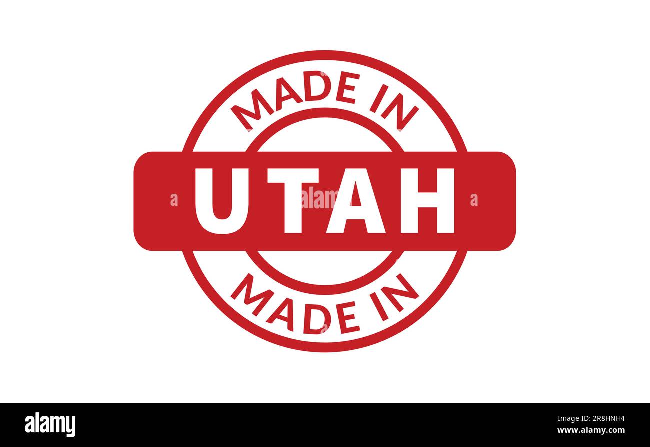 Utah stamp vector vectors hi-res stock photography and images - Alamy