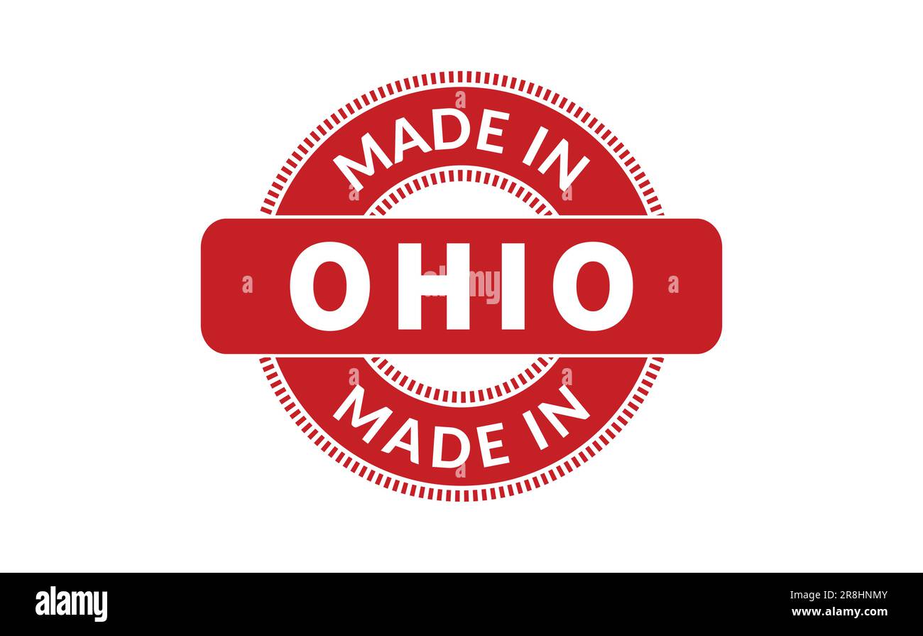 Made In Ohio Rubber Stamp Stock Vector Image & Art - Alamy