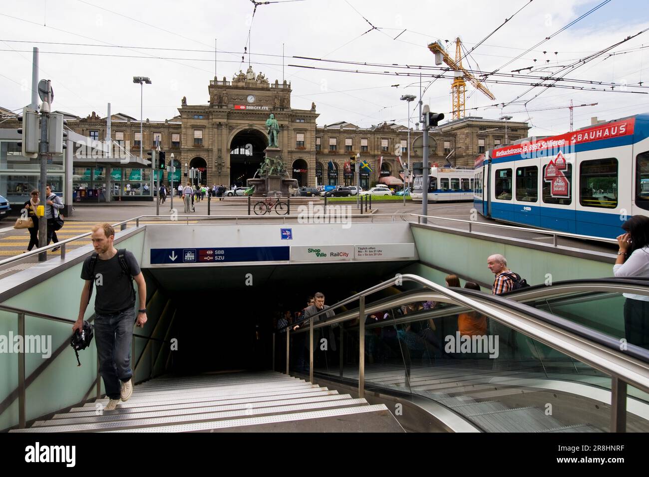 Subway Station. Zurich. Switzerland Stock Photo - Alamy