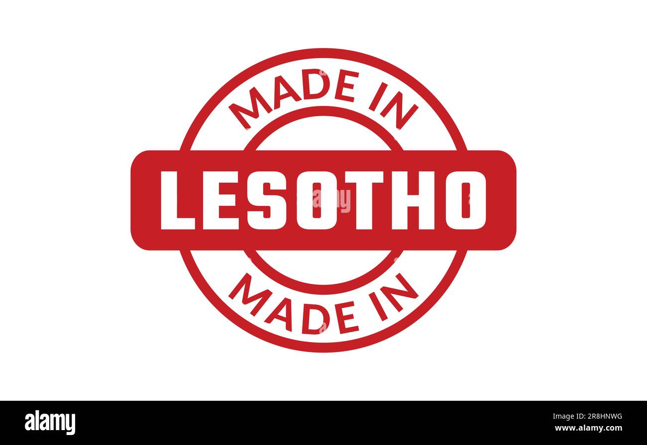 Made In Lesotho Rubber Stamp Stock Vector Image & Art - Alamy