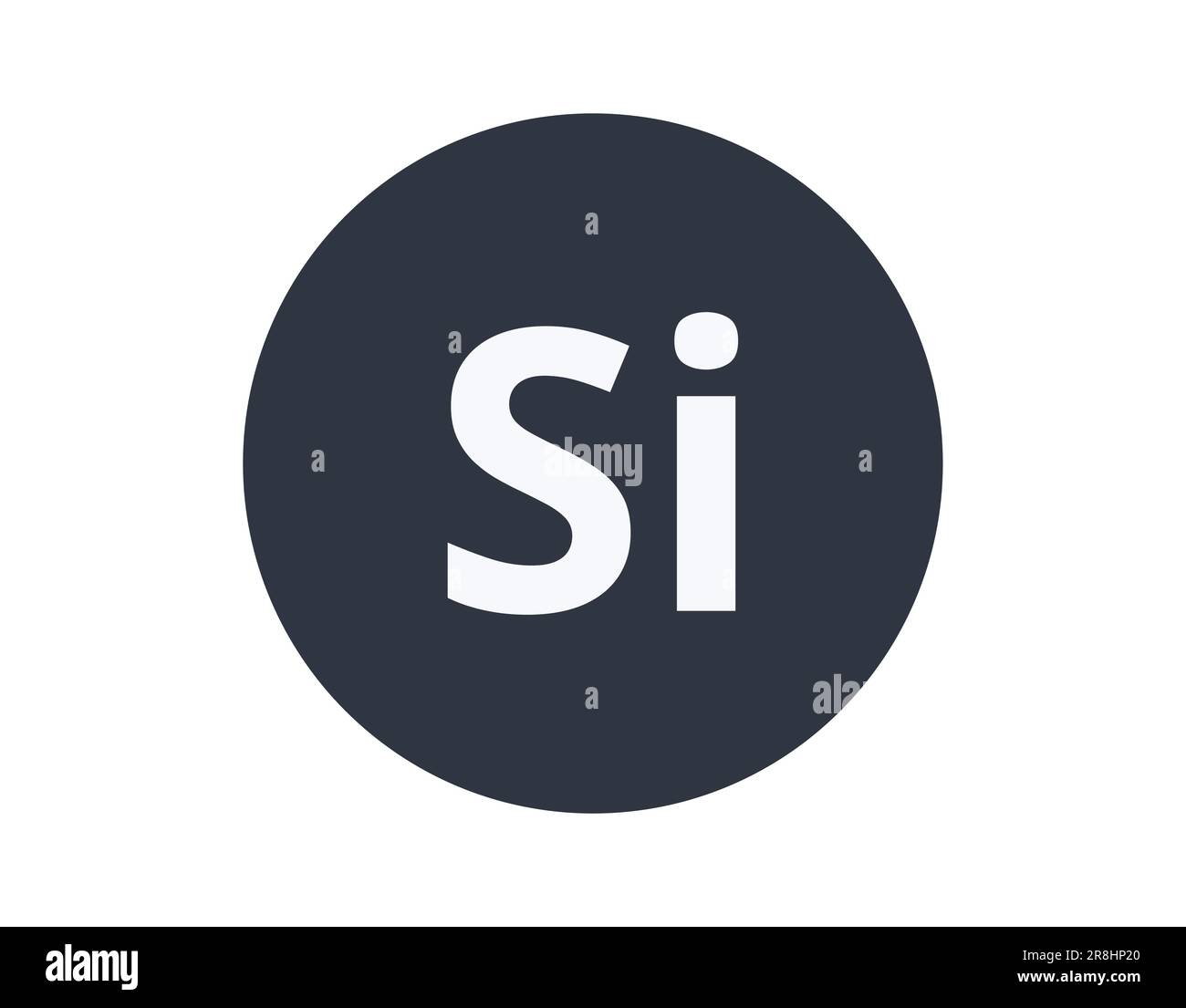 Silicon Chemical Element Graphic for Science Designs Stock Vector Image ...
