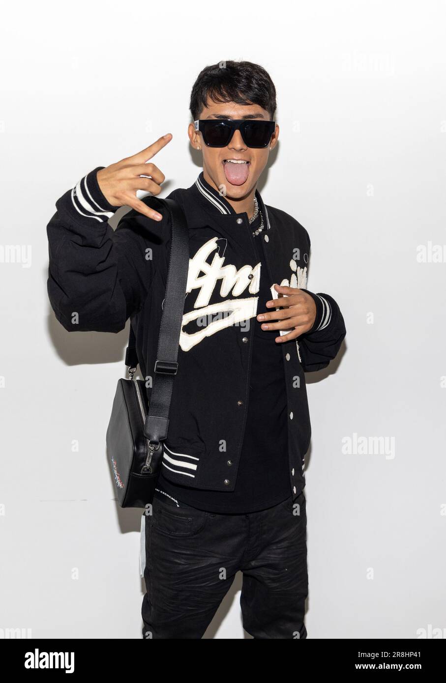 DORAL, FL-JUNE 21: Mexican Rapper Yng Lvcas is seen during Univision ...