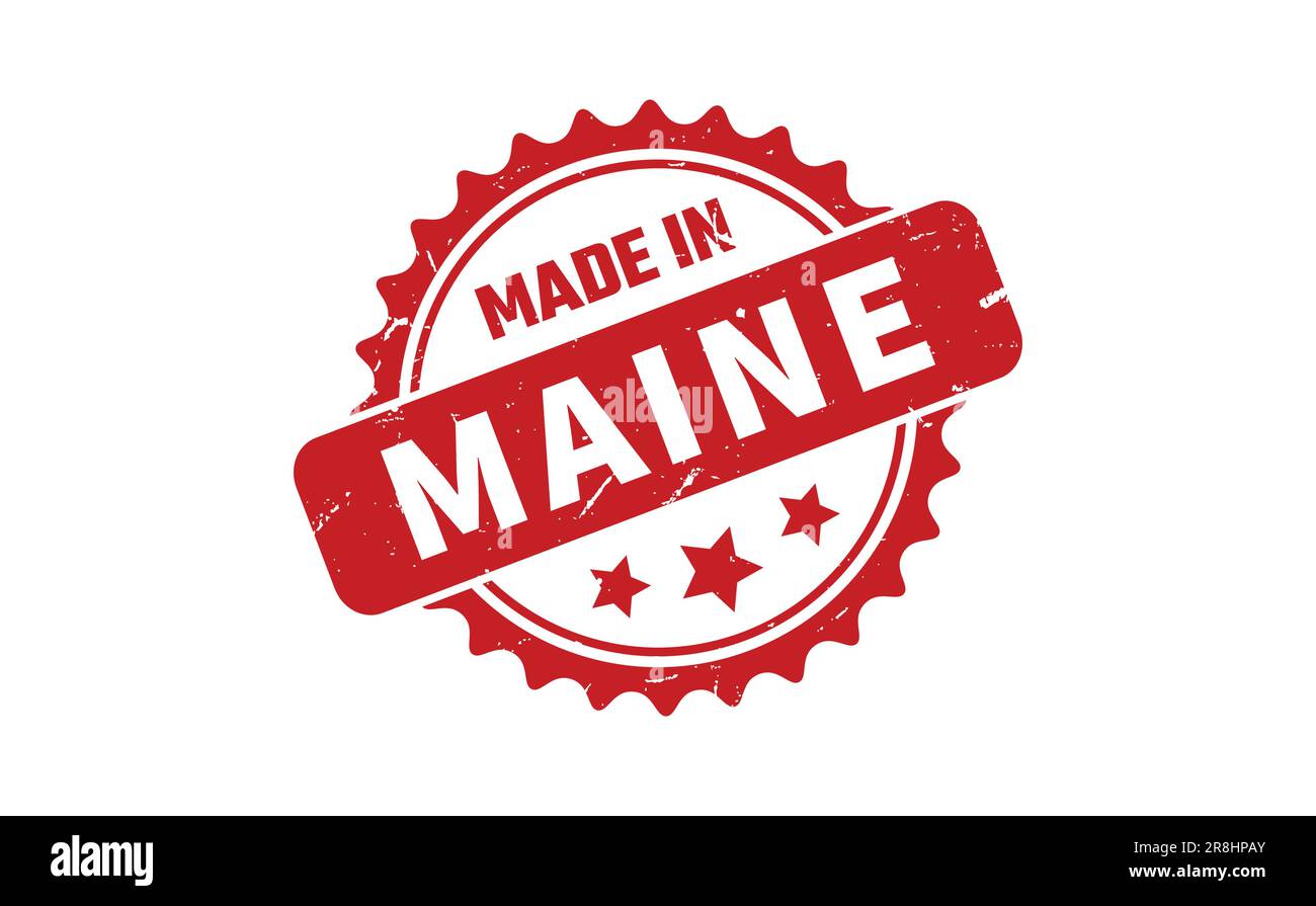 Made In Maine Rubber Stamp Stock Vector Image & Art - Alamy