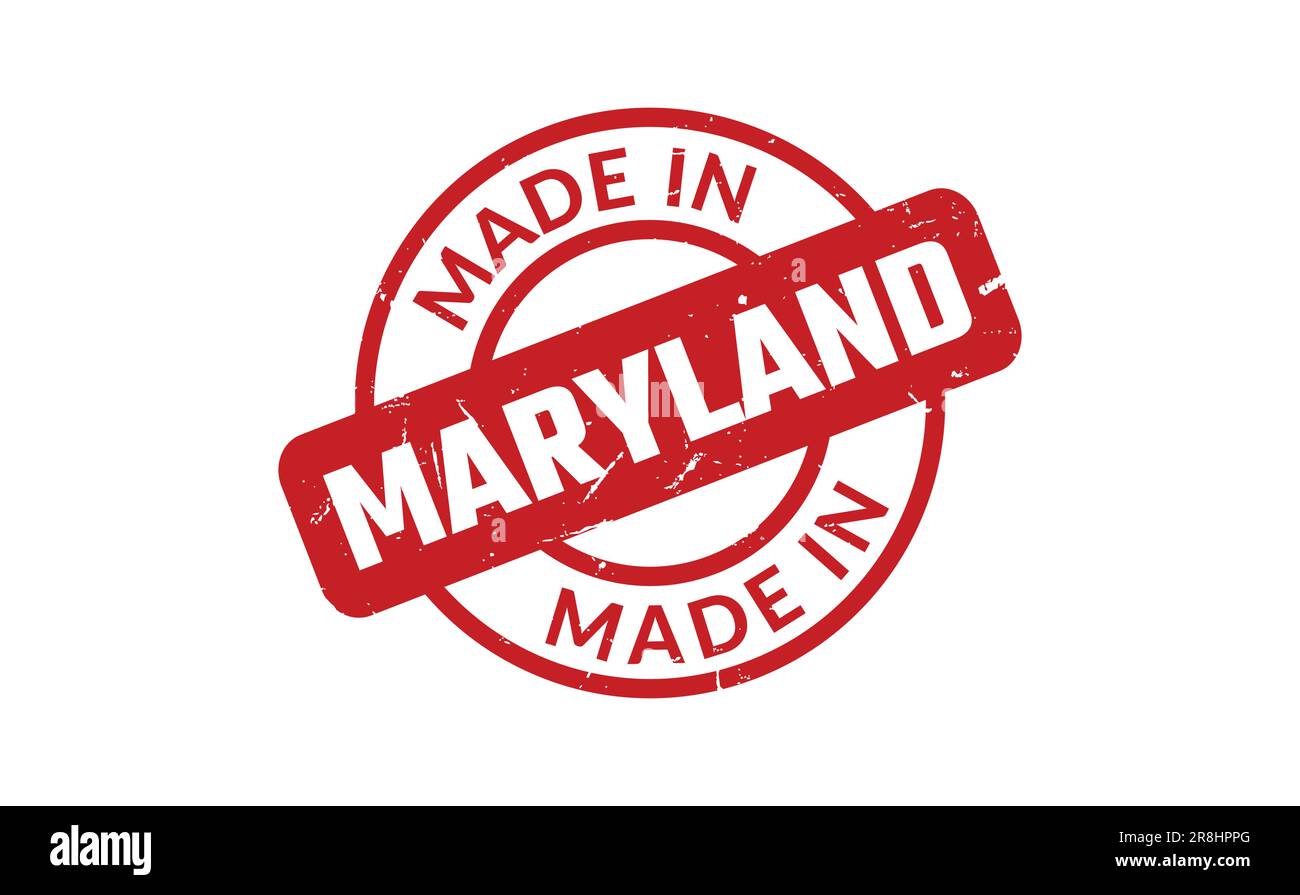 Made In Maryland Rubber Stamp Stock Vector Image & Art - Alamy