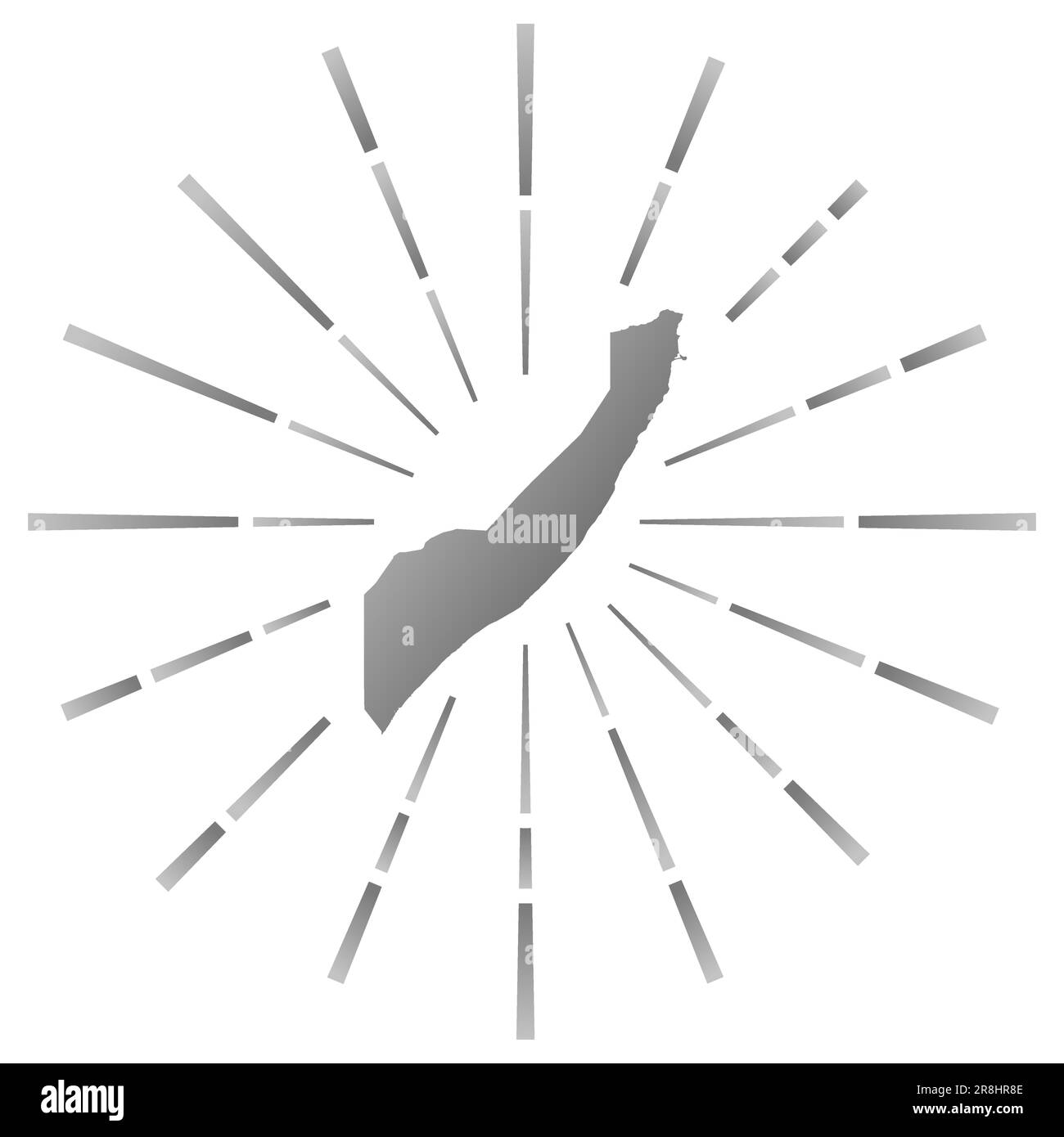 Somalia gradiented sunburst. Map of the country with colorful star rays ...