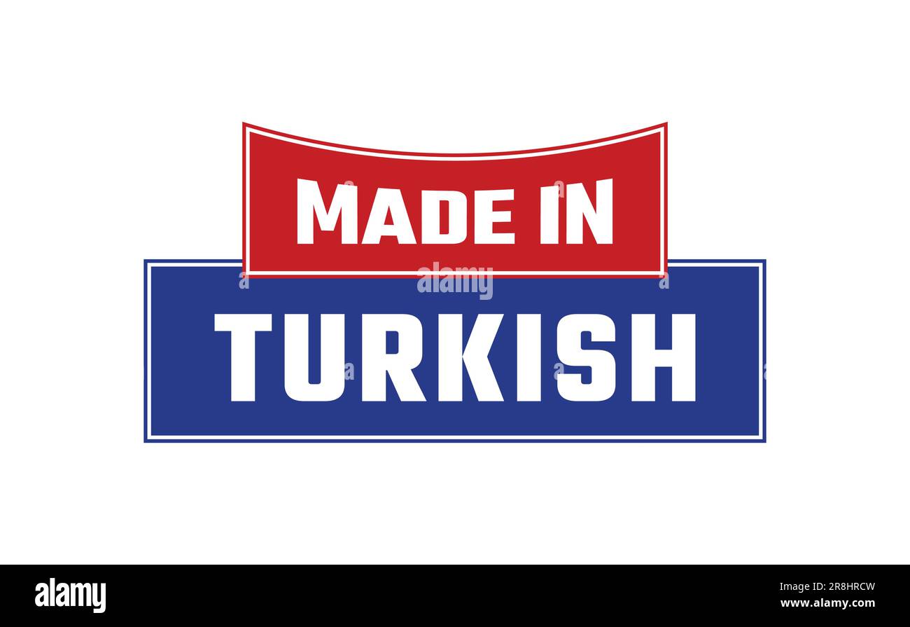 Made In Turkish Seal Vector Stock Vector Image & Art - Alamy