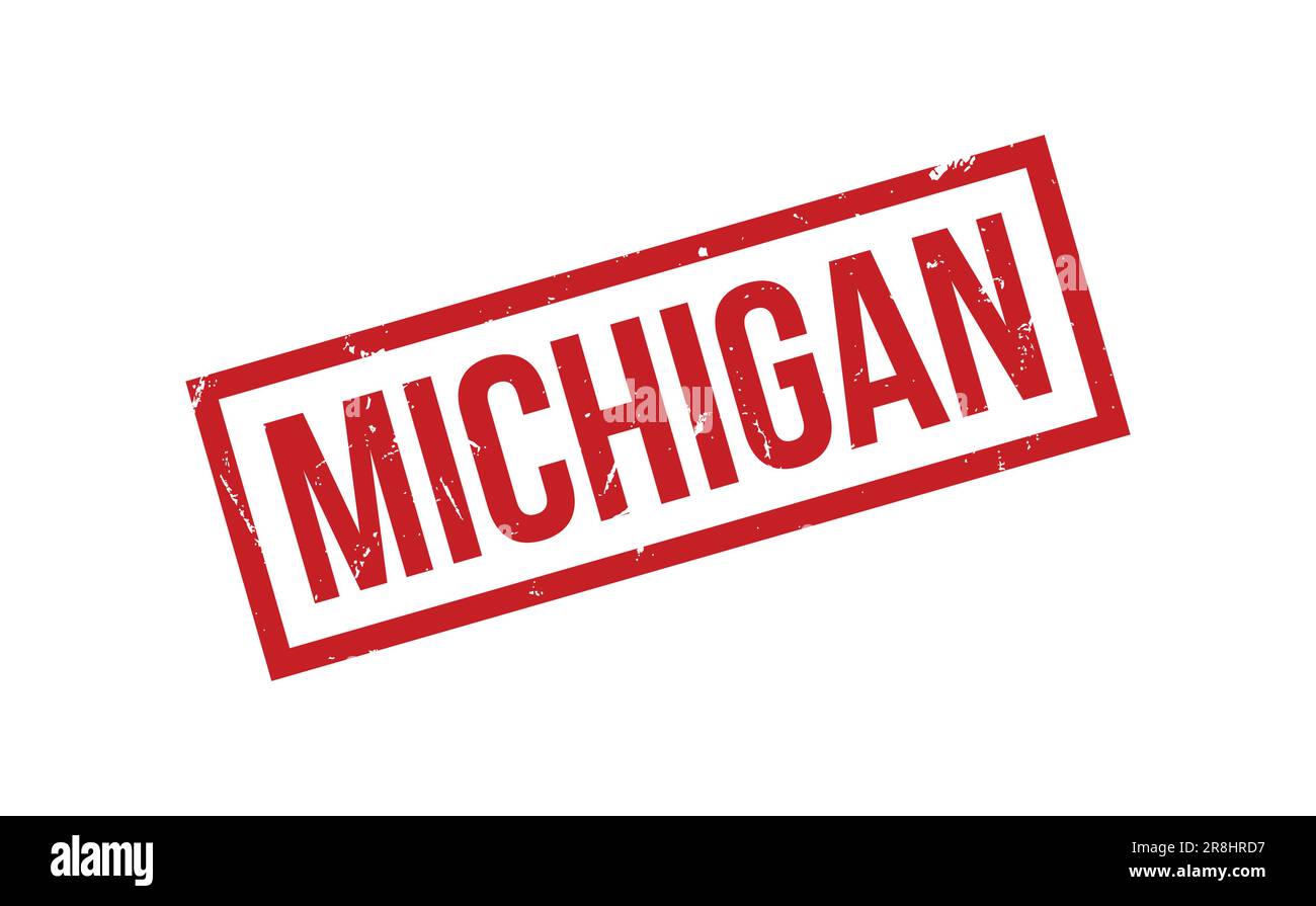 Michigan Rubber Stamp Seal Vector Stock Vector Image & Art - Alamy