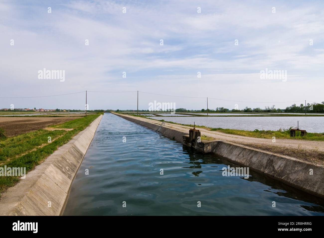 Rice paddy field europe hi-res stock photography and images - Alamy