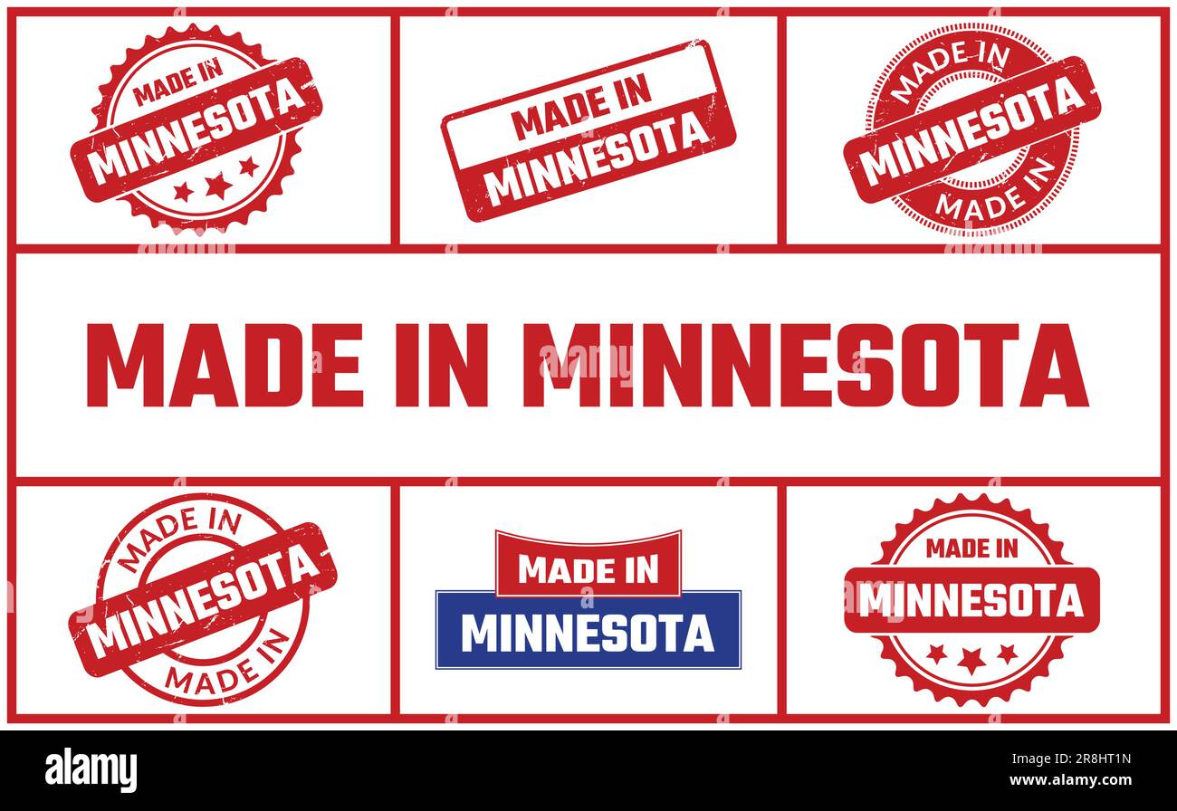 Minnesota stamp vector vectors hi-res stock photography and images - Alamy