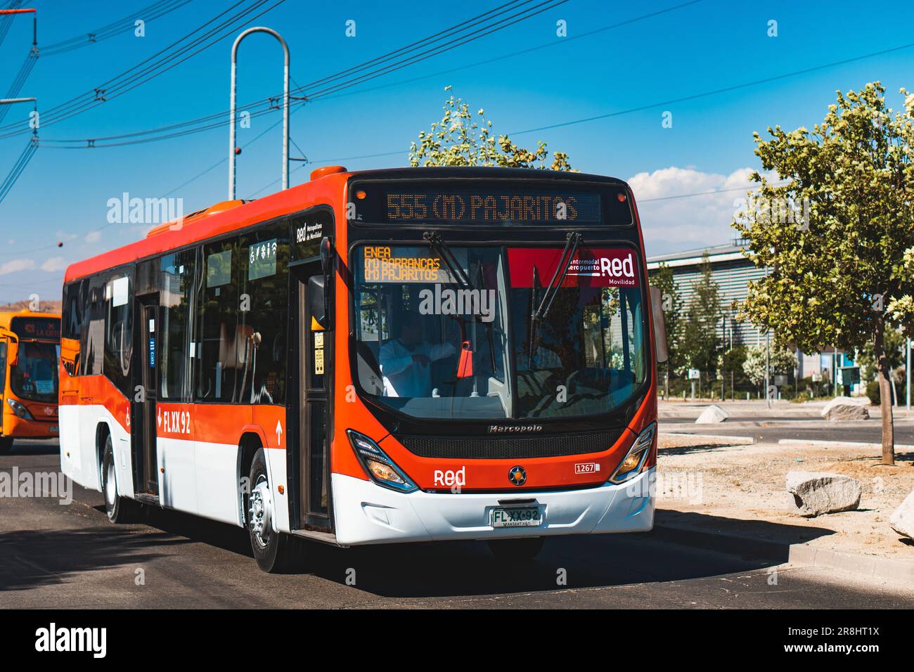 Santiago, Chile - January 2023: A Transantiago, or Red Metropolitana de ...