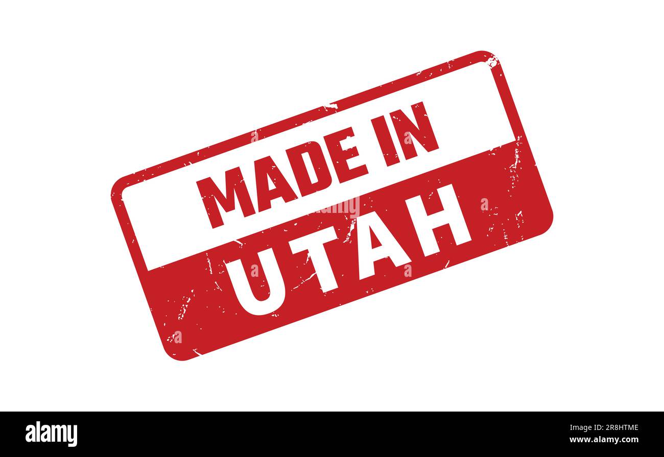 Utah stamp vector vectors hi-res stock photography and images - Alamy