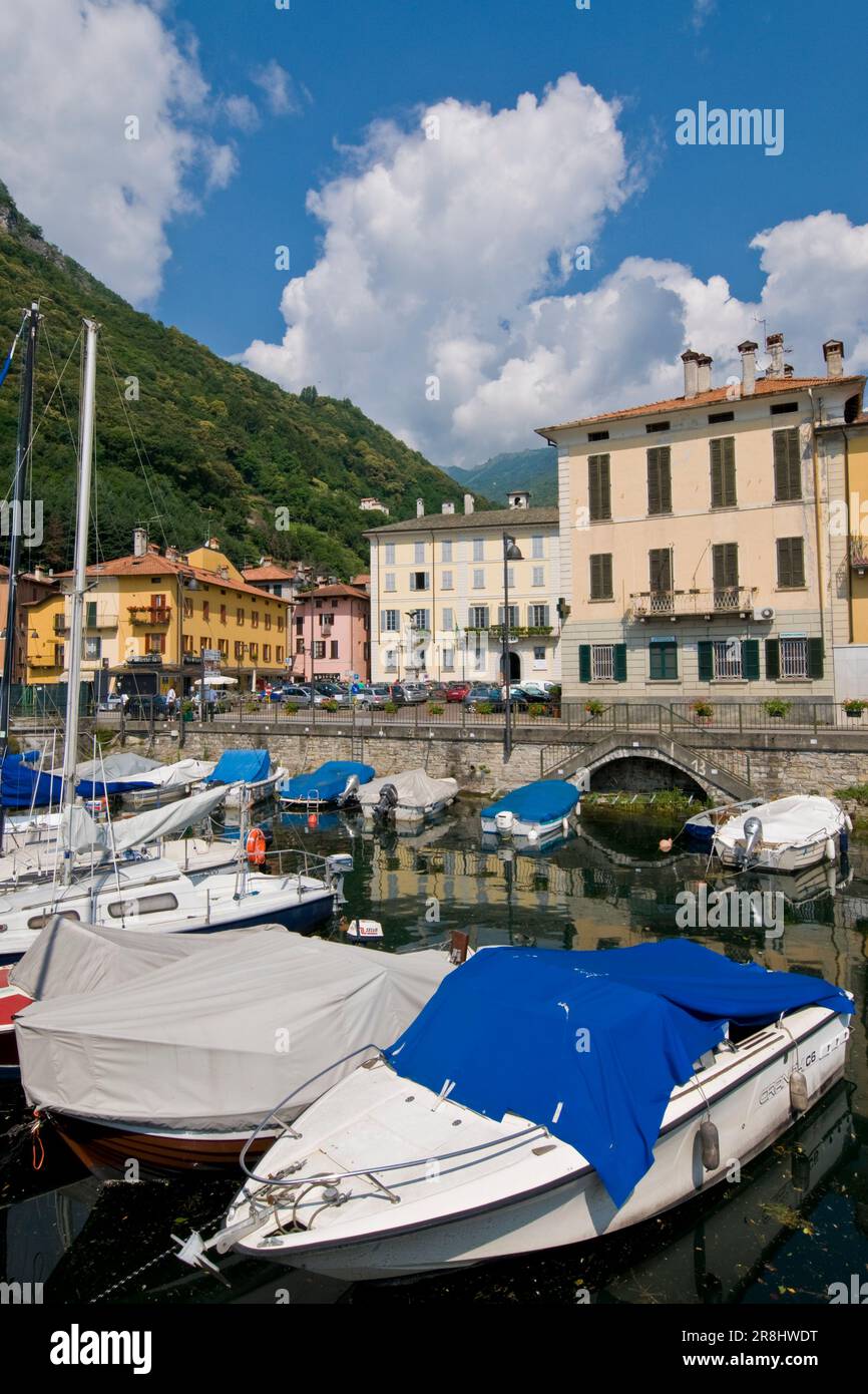 Harbor. Dongo. Como Lake. Italy Stock Photo - Alamy