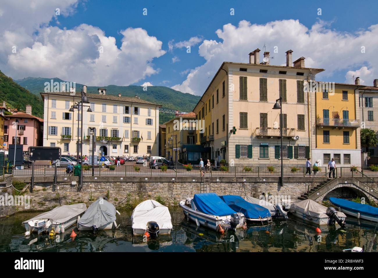 Harbor. Dongo. Como Lake. Italy Stock Photo - Alamy