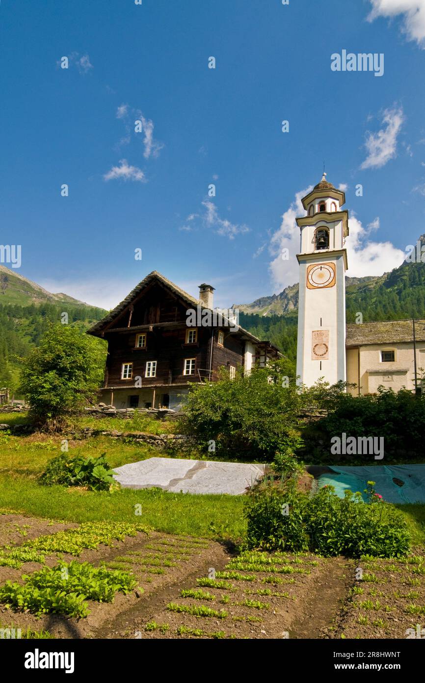Bosco Gurin. Switzerland Stock Photo - Alamy