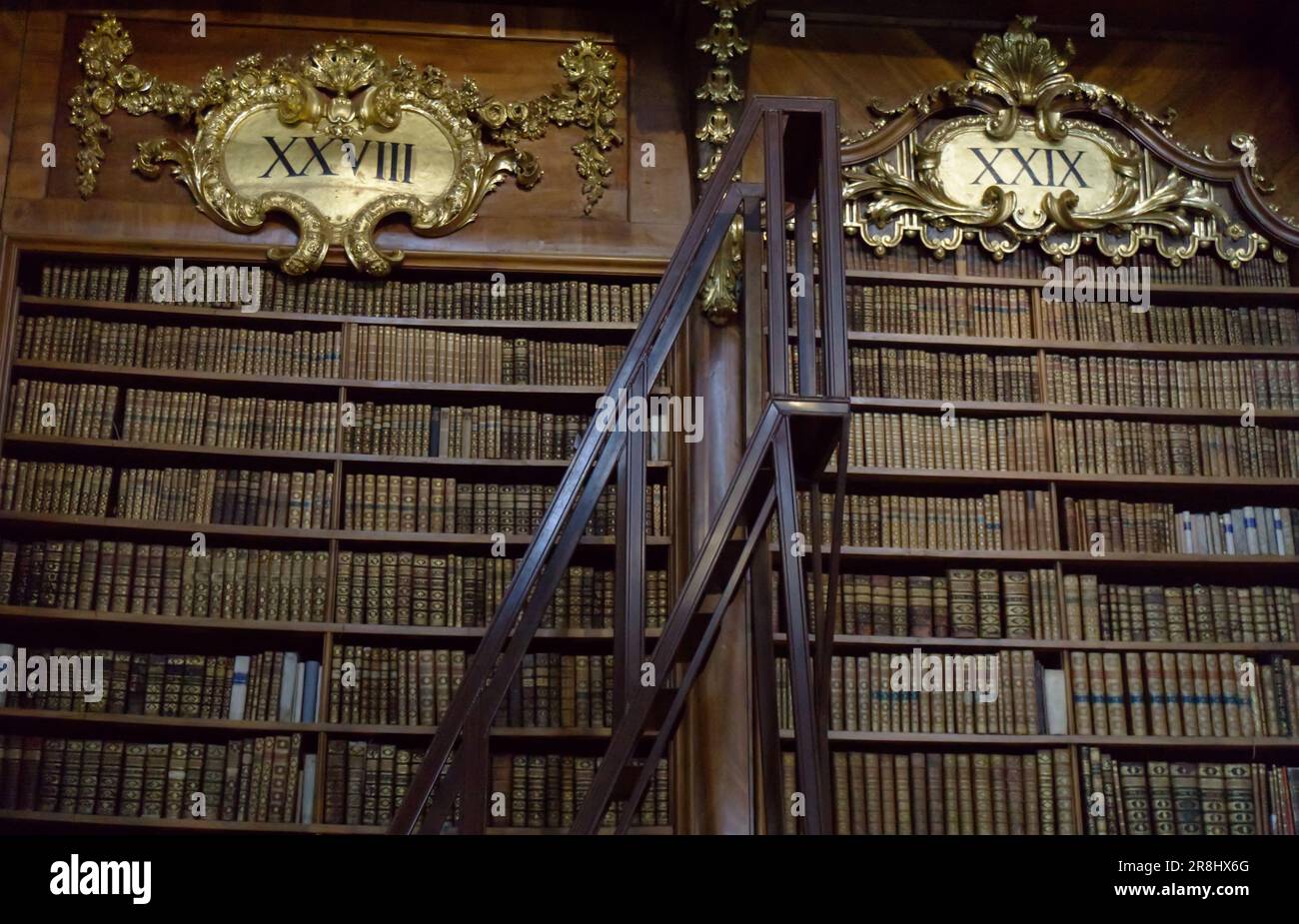 Books of national library in vienna Stock Photo - Alamy