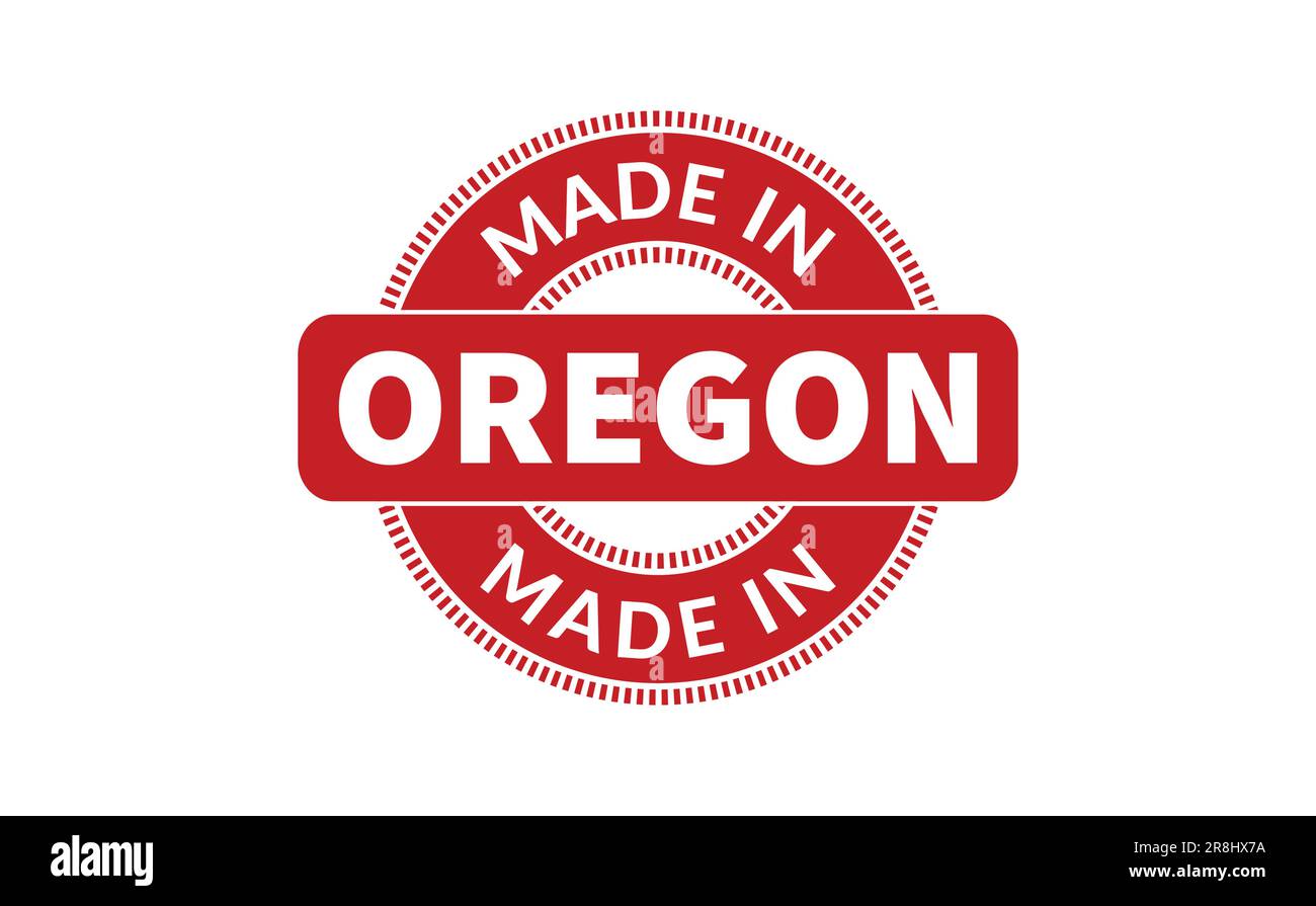 Made In Oregon Rubber Stamp Stock Vector Image & Art - Alamy