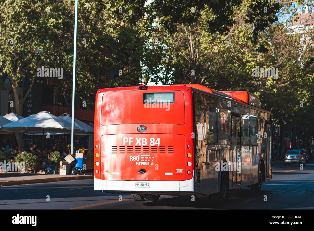 Santiago, Chile - January 2023: An electric Transantiago, or Red ...