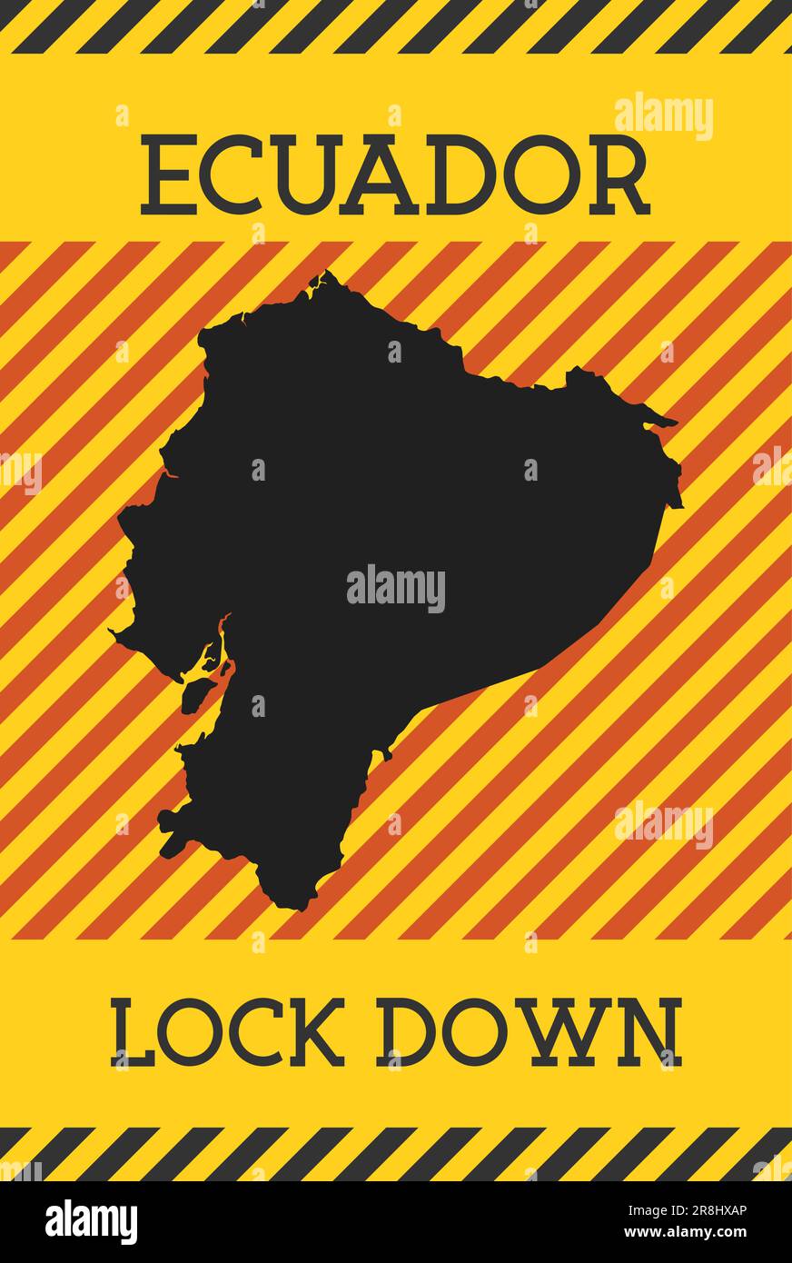 Ecuador coronavirus lockdown Stock Vector Images - Alamy
